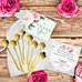 Dainty Flower Teaspoon Set - 8 Floral Teaspoons - 5 in | Trove of Tea